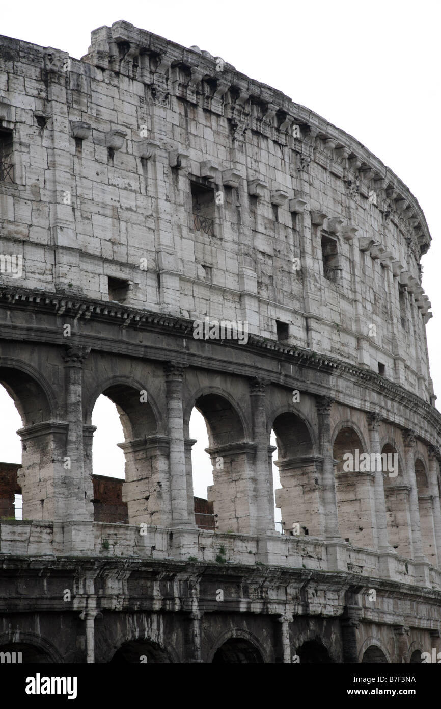 Old walls of Coliseum are in Rome Italy Stock Photo - Alamy