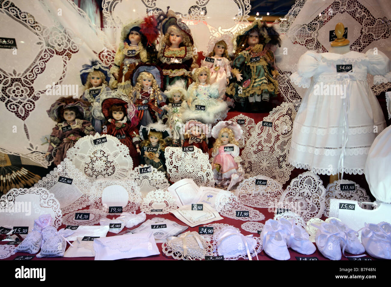 shop window with dolls Stock Photo - Alamy