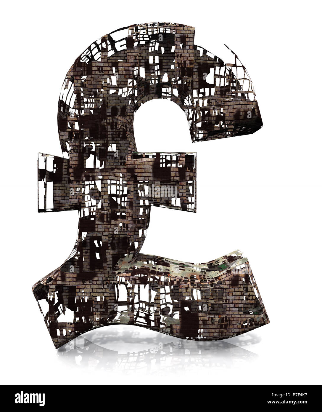 Broken worn pound sign Stock Photo - Alamy