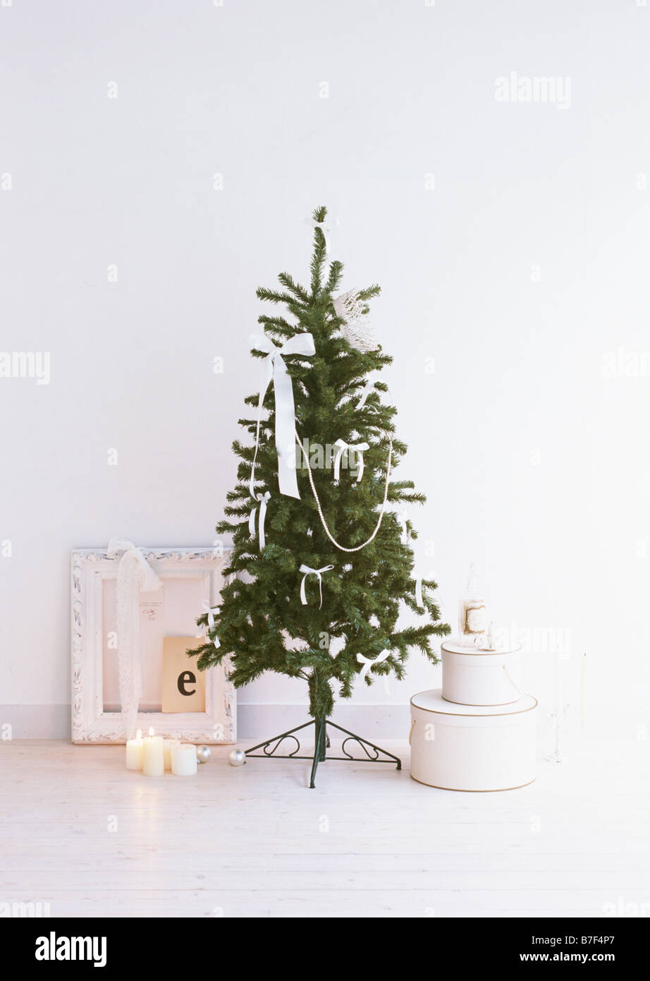 Christmas tree and frame Stock Photo - Alamy