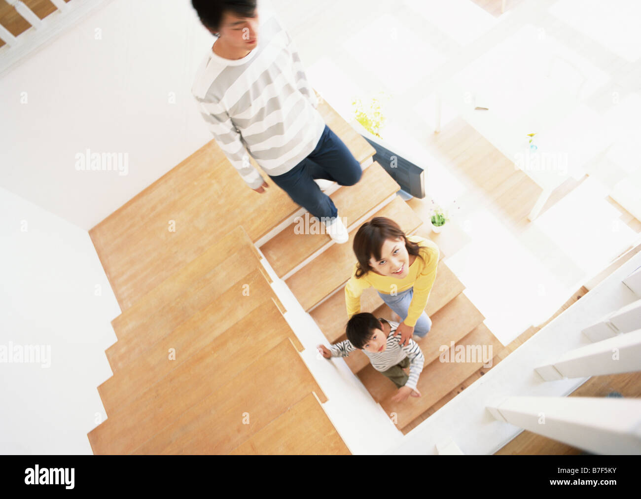 Image of going down stairs Stock Photo - Alamy