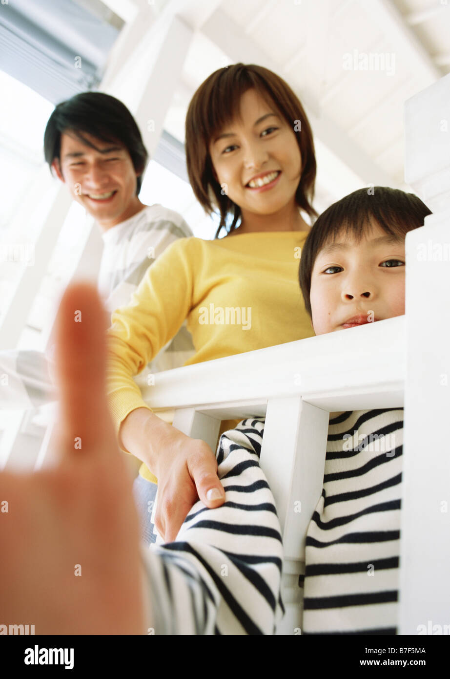 Family with smile Stock Photo - Alamy