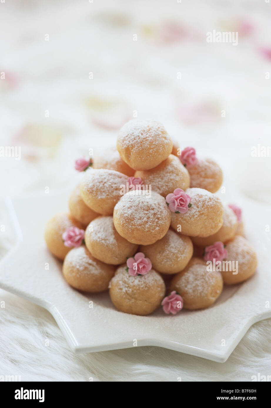 Cream Puffs Plate High Resolution Stock Photography and Images - Alamy