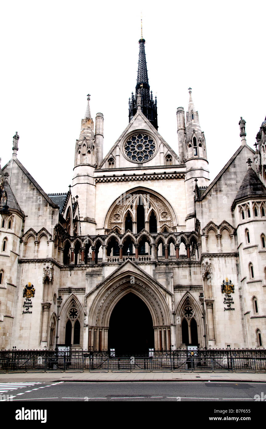 London The Royal Courts of Justice the Law England Stock Photo - Alamy