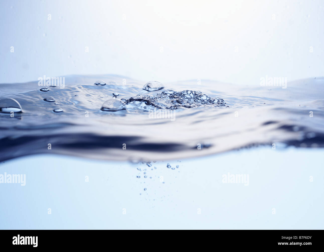 Bubbles on water surface Stock Photo - Alamy