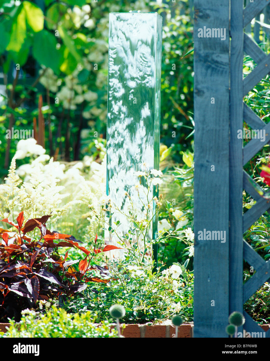 water feature based on glass tube Stock Photo - Alamy
