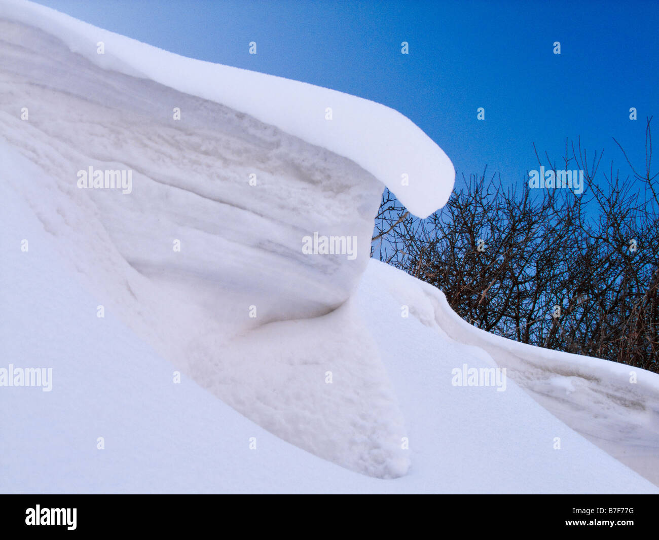 Snowdrift - extreme weather Stock Photo - Alamy