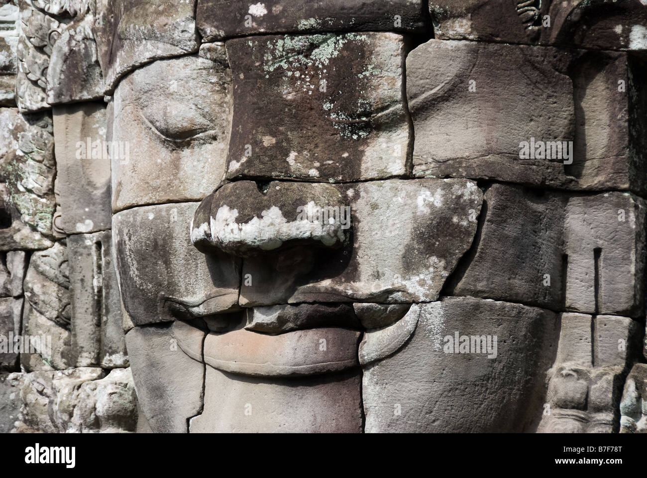 Bayon face built from hi-res stock photography and images - Alamy