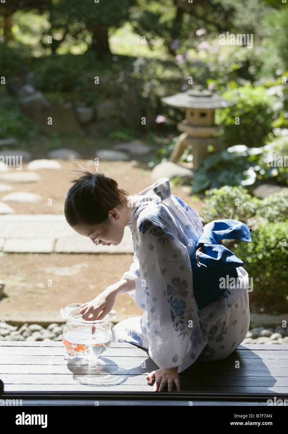 Goldfish bowl woman one hi-res stock photography and images - Alamy