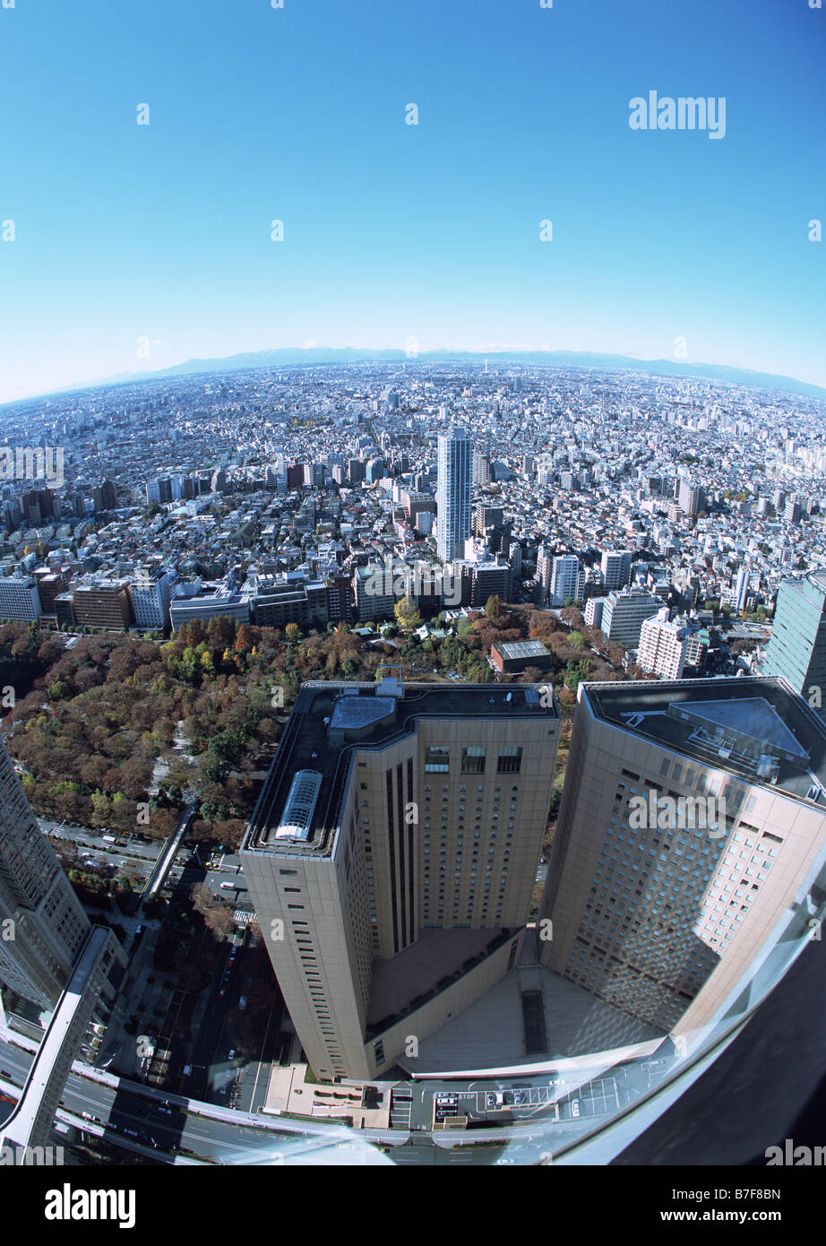 Downtown overview of city buildings Stock Photo - Alamy