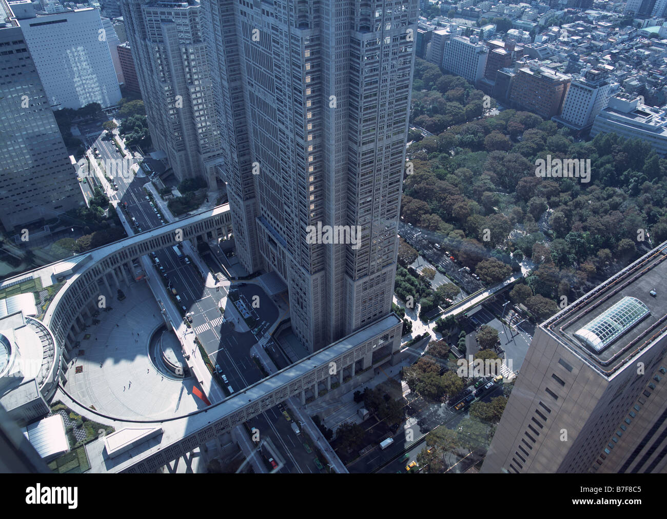 Downtown overview of city buildings Stock Photo - Alamy