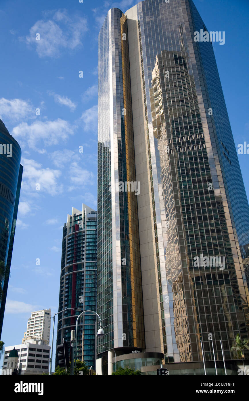 High rise skyscrapers in Brisbane city centre CBD,Queensland,Australia ...