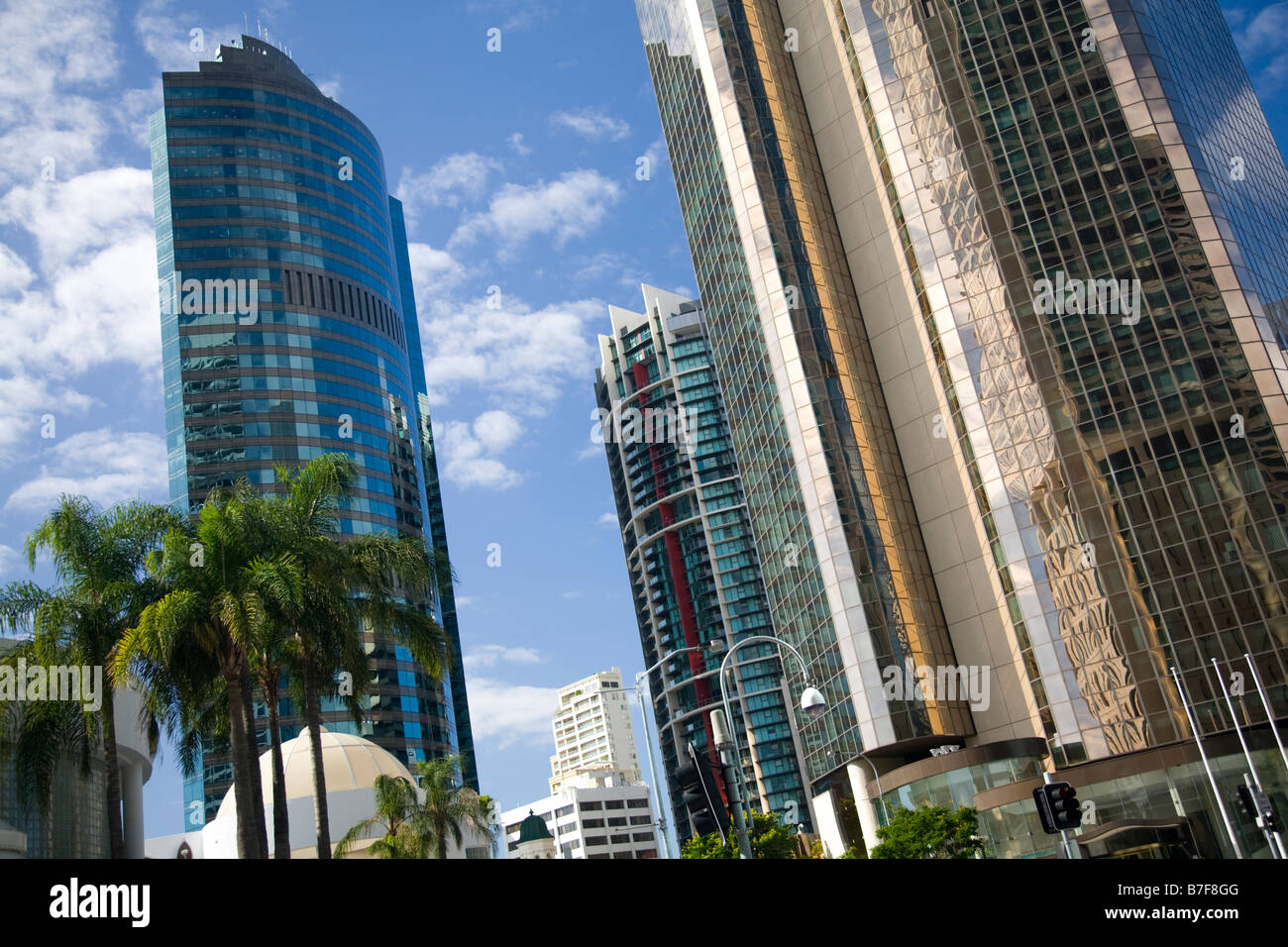 High rise skyscrapers in Brisbane city centre CBD,Queensland,Australia ...