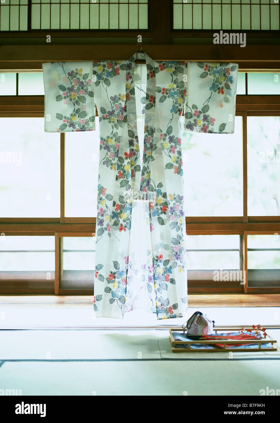 Japanese summer kimono(Yukata Stock Photo - Alamy