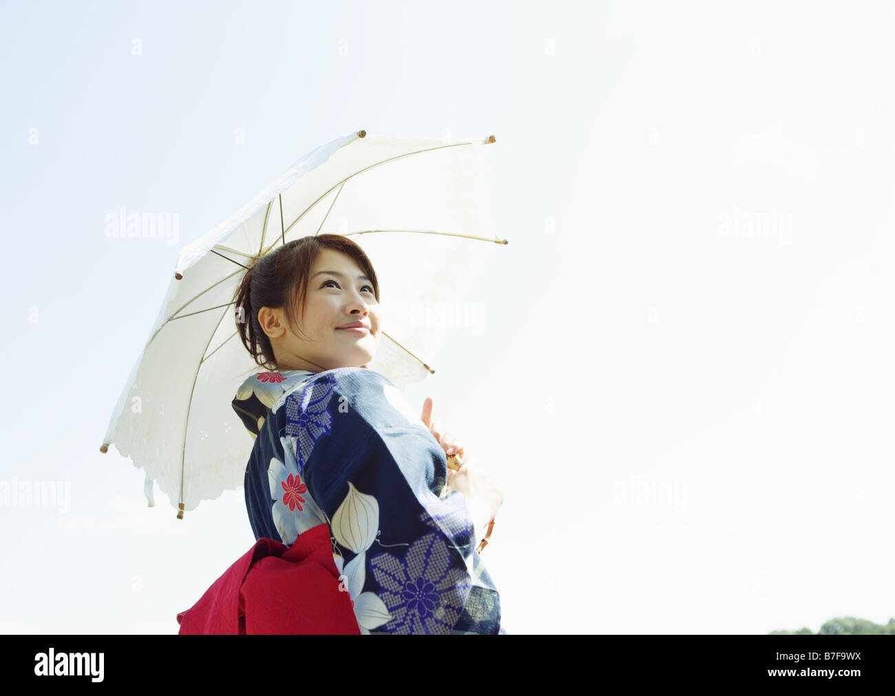 Woman wearing Yukata Stock Photo - Alamy