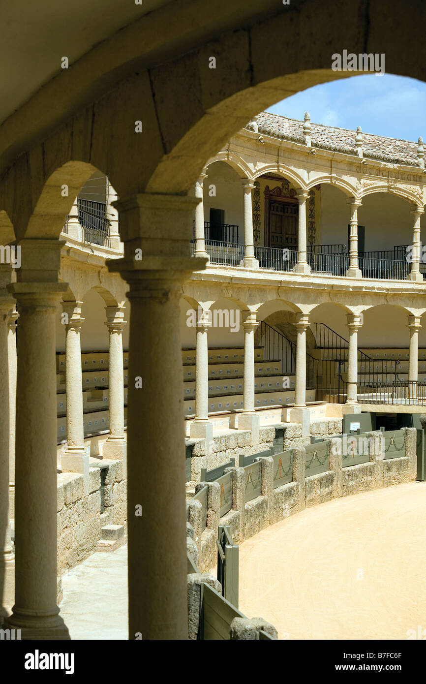 inside the bullring in ronda spain andalucia Stock Photo - Alamy