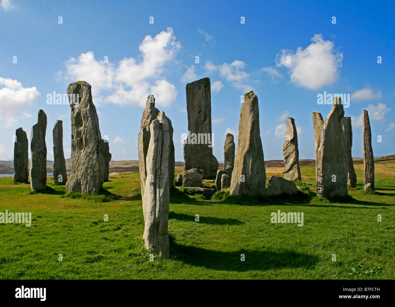 Calanais Stone Isle of Lewis Stock Photo - Alamy