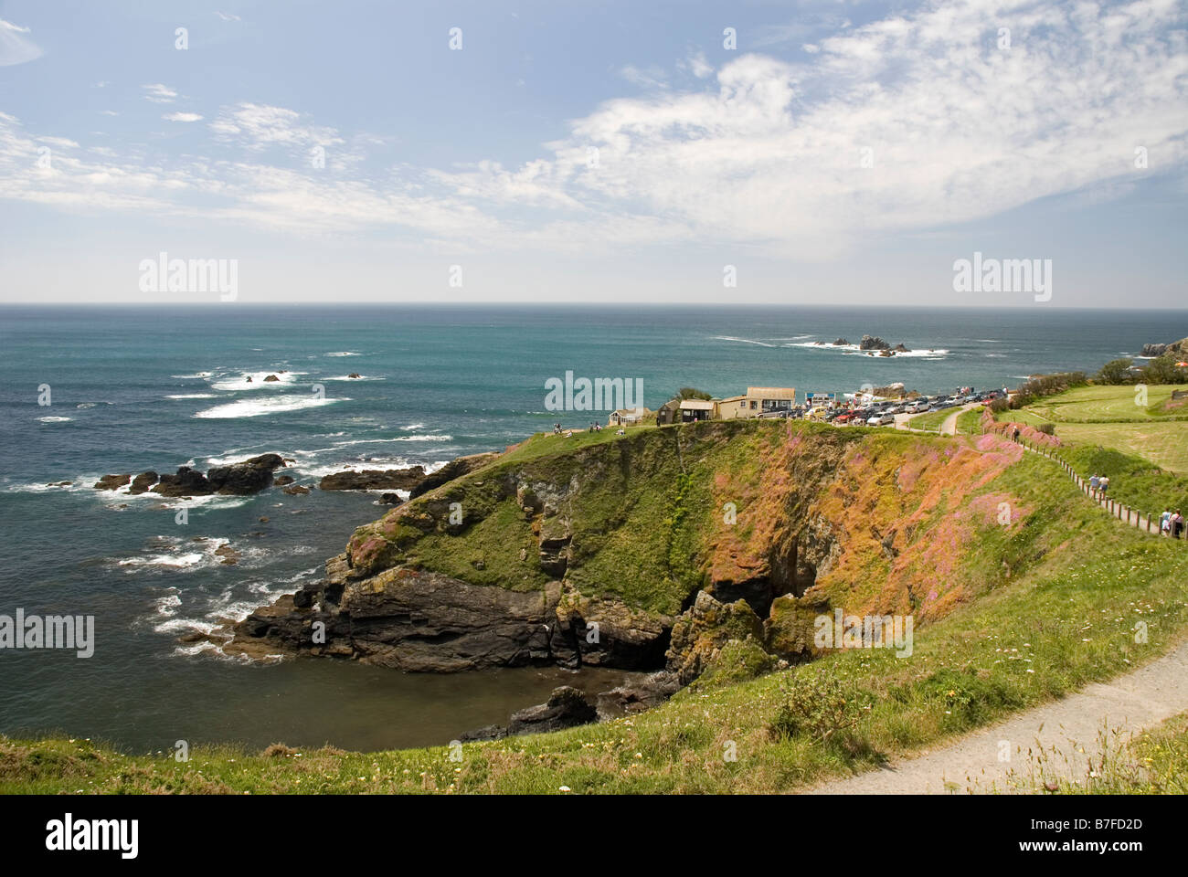 The Lizard Point tearooms and cafe, The Lizard Cornwall UK Stock Photo ...