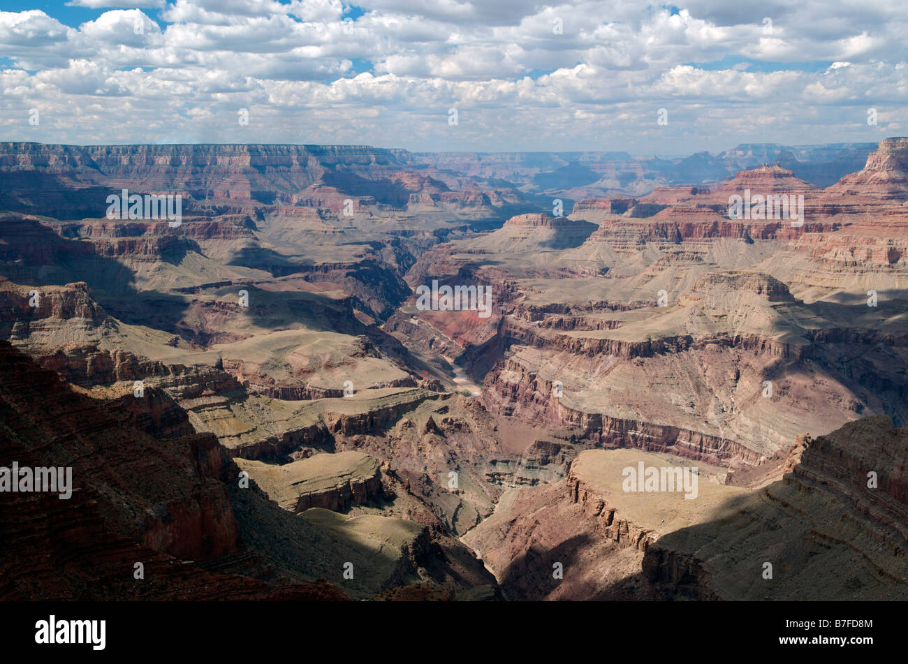 Panoramic view of Grand Canyon from Desert View Arizona USA Stock Photo ...