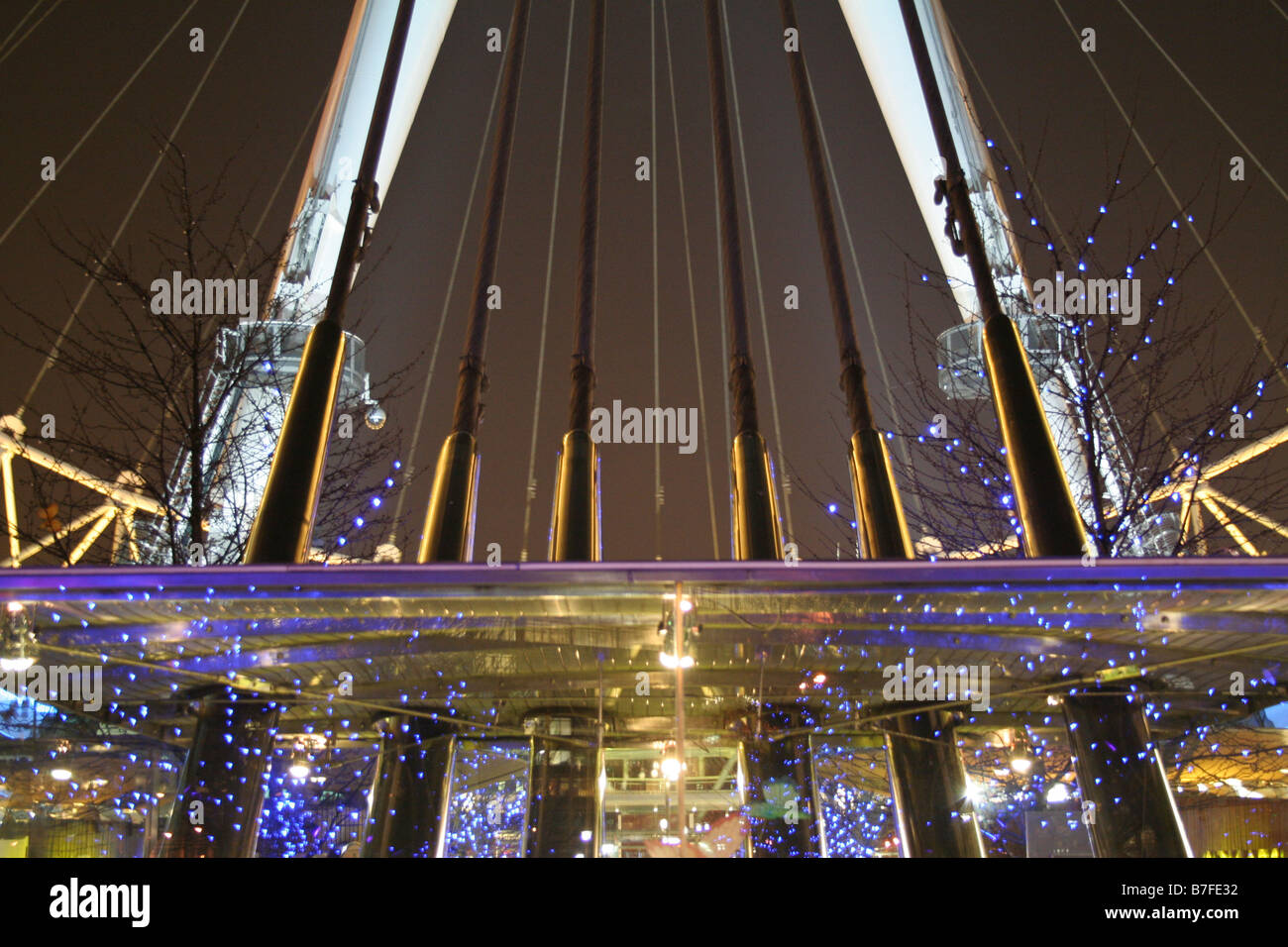 Base of the london eye Stock Photo - Alamy