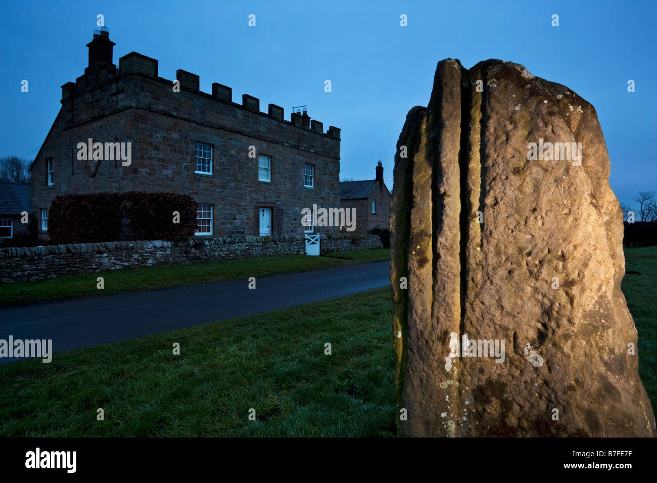 Matfen village hi-res stock photography and images - Alamy