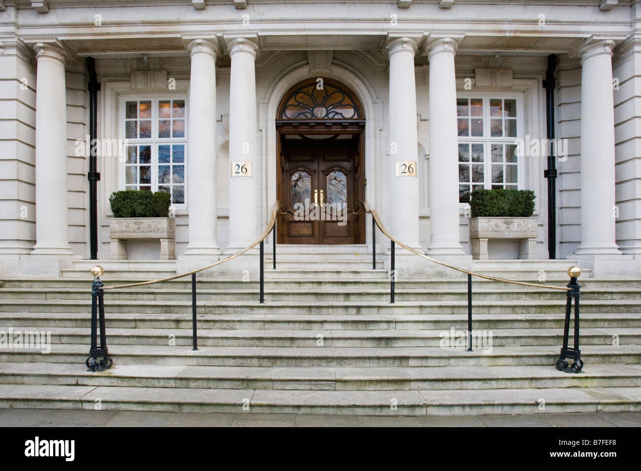 Palladian Entrance to The Forbury Boutique Hotel Stock Photo - Alamy