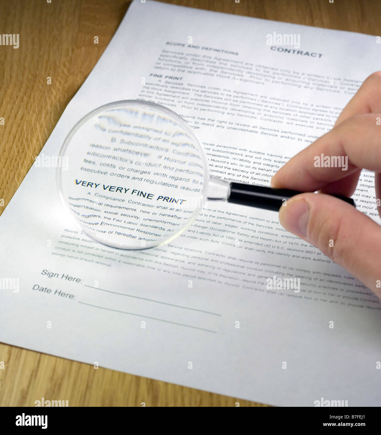 Very very fine print Stock Photo - Alamy