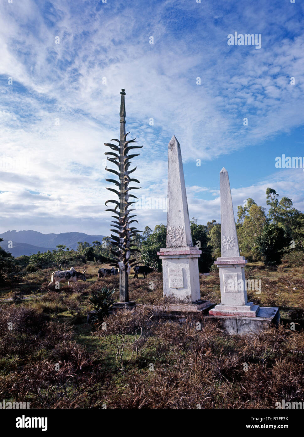 Africa, African, Antanosy, tomb, architectural, architecture, burial ...