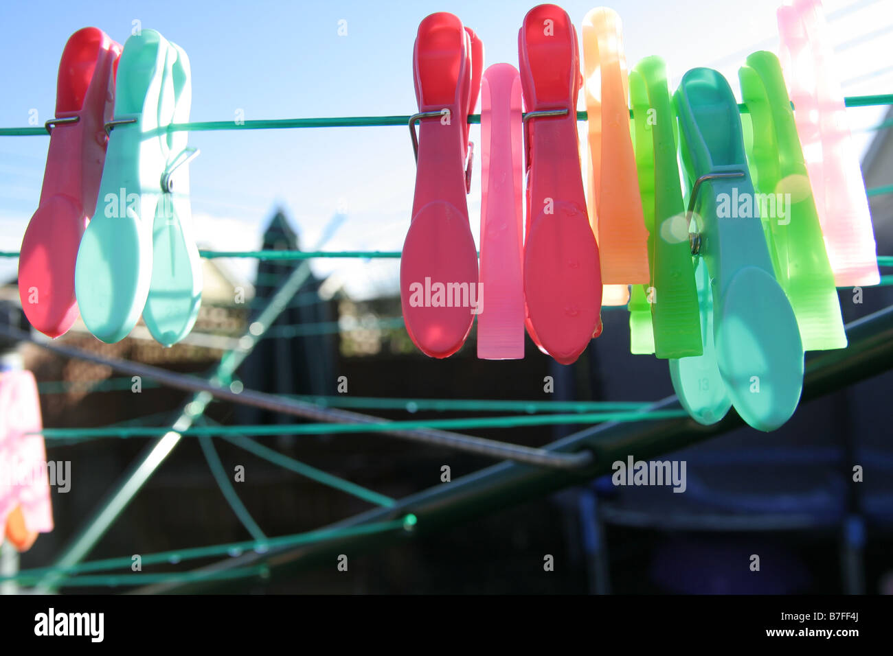 Rotary washing line hi-res stock photography and images - Alamy