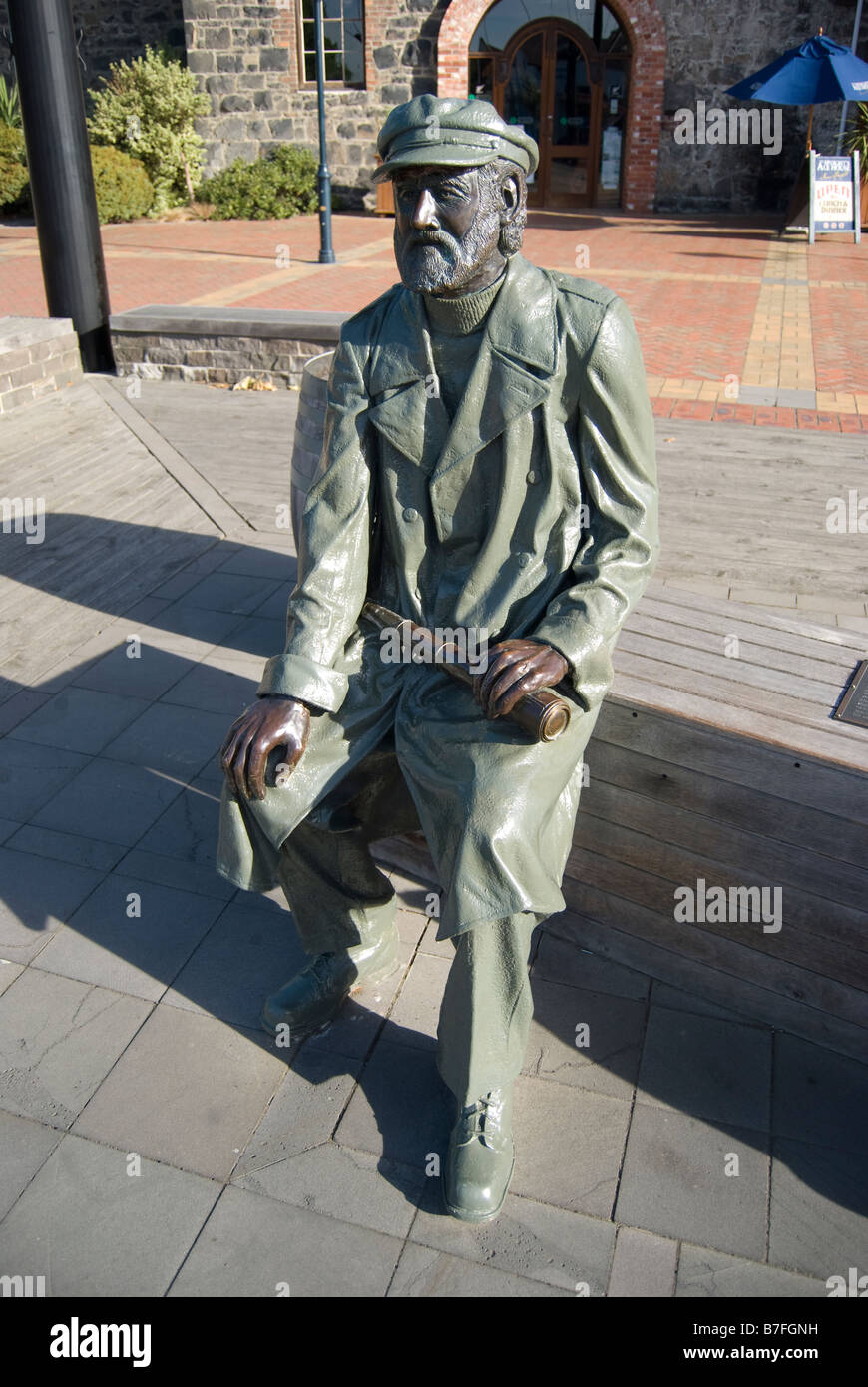 Captain Henry Cain statue, The Old Landing Service Building, George ...