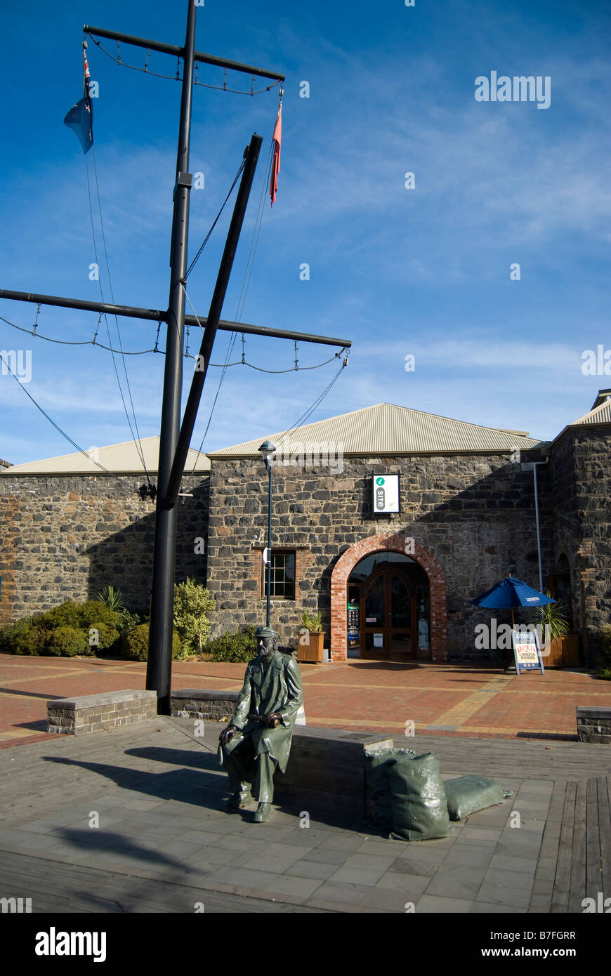 Captain Henry Cain statue, The Old Landing Service Building, George ...