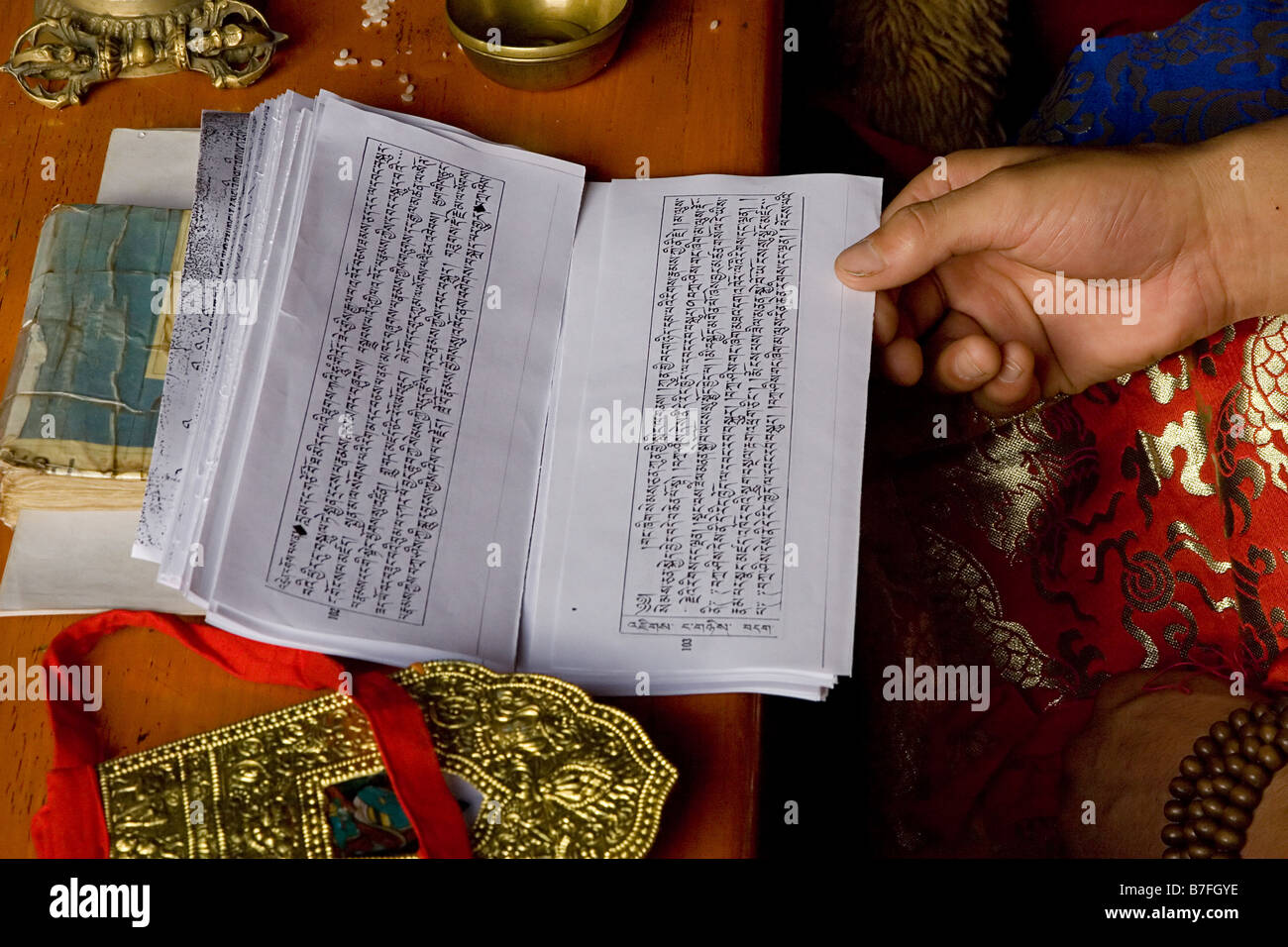 Buddhist scriptures hi-res stock photography and images - Alamy