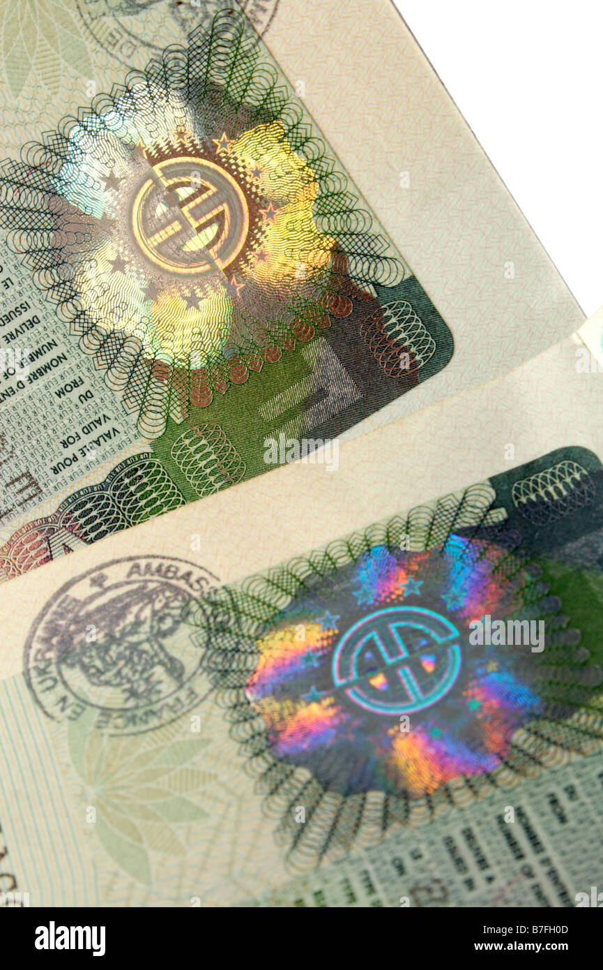 Stamp in the passport about opening of the visa in the Schengen zone ...