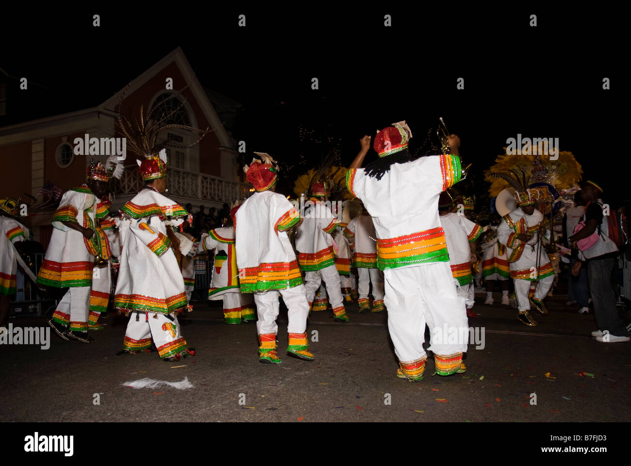 Male Junkanoo Dancers Boxing Day Parade Nassau Bahamas Stock Photo - Alamy
