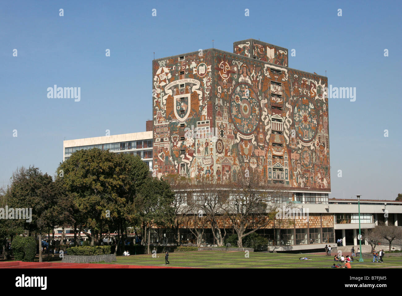 Mexico central library hi-res stock photography and images - Alamy