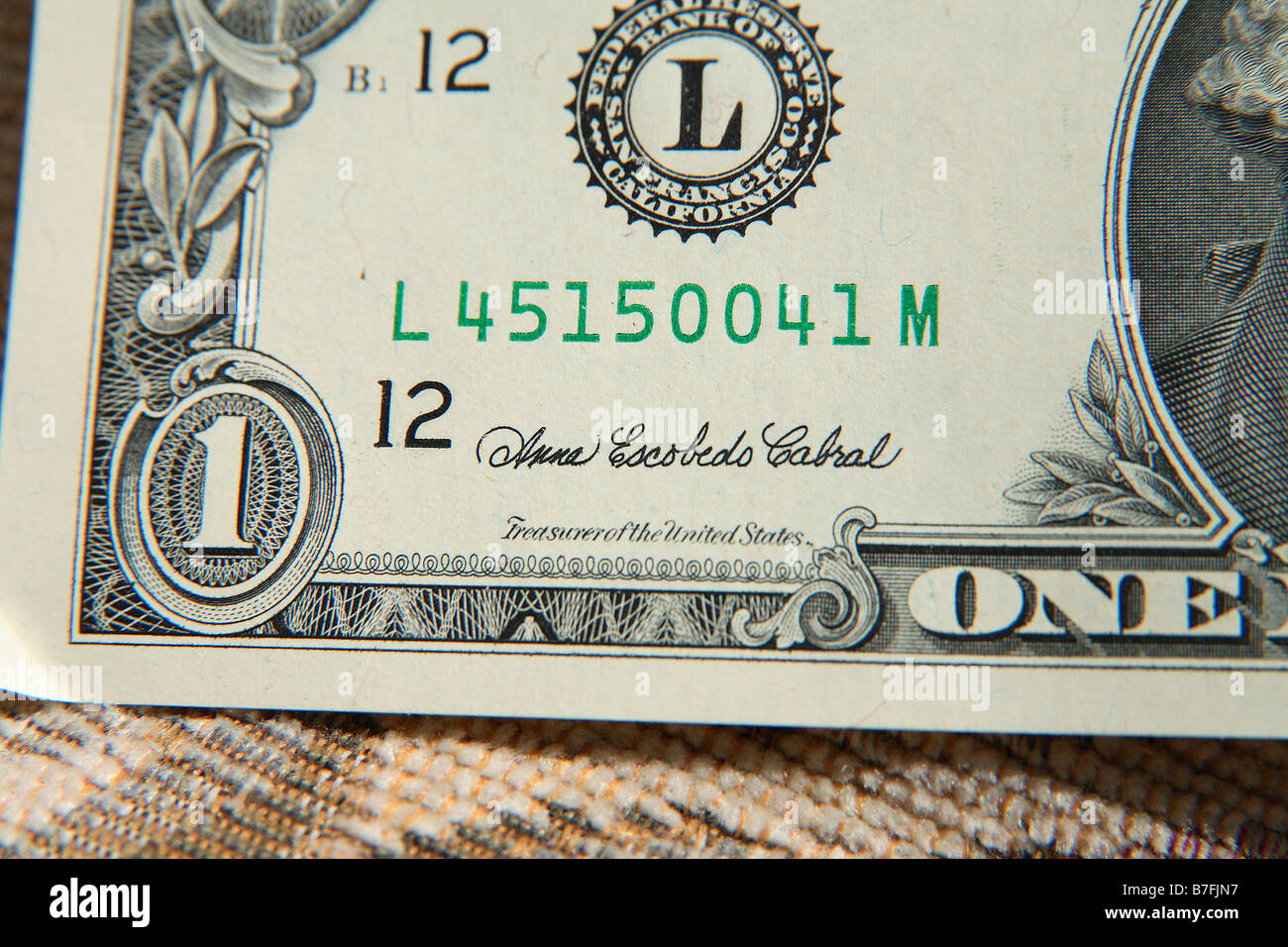 Signature of Anna Escobedo Cabral first Hispanic woman to serve as U S ...