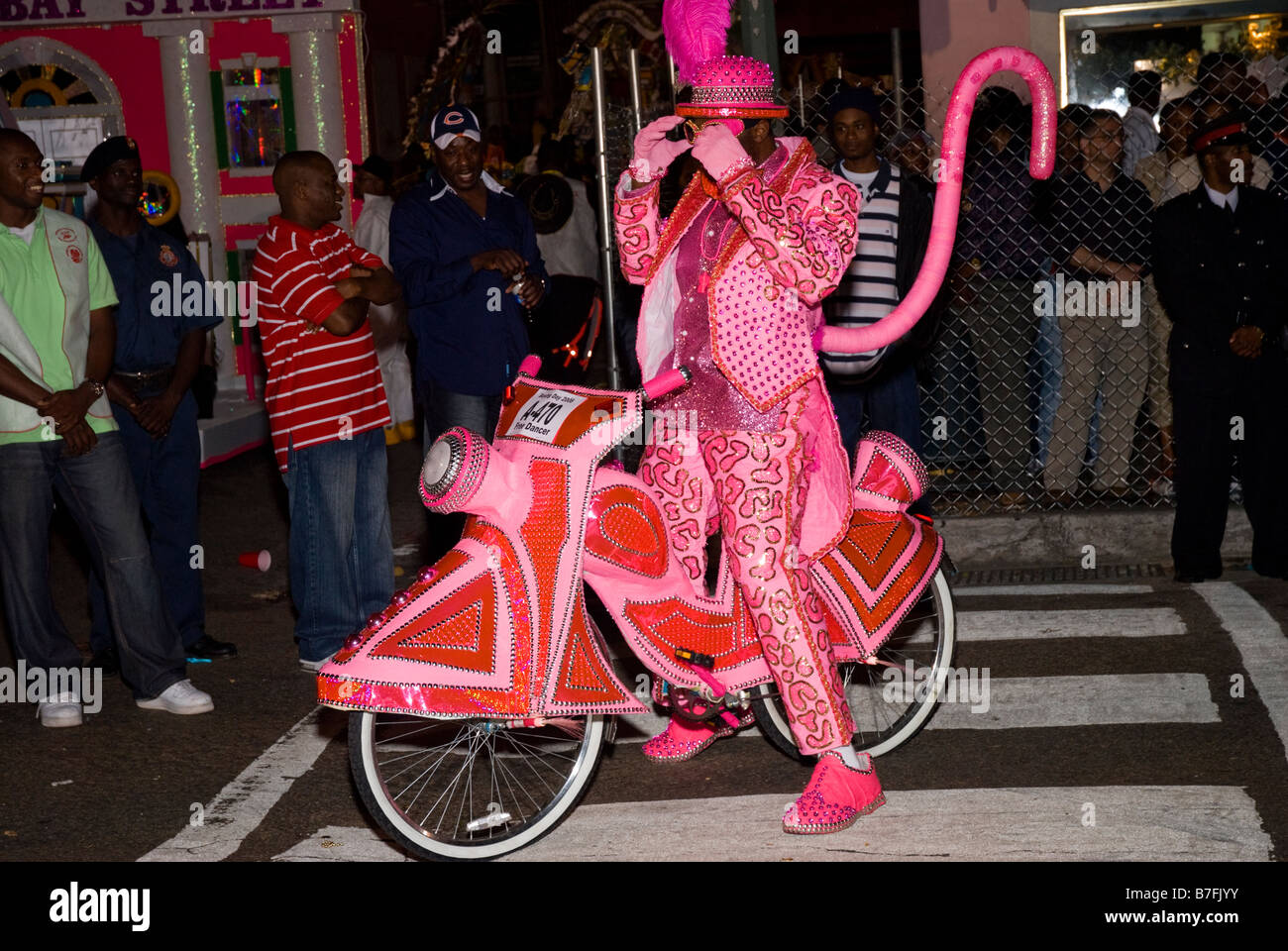 Pink Panther Junkanoo Boxing Day Parade Nassau Bahamas Stock Photo - Alamy