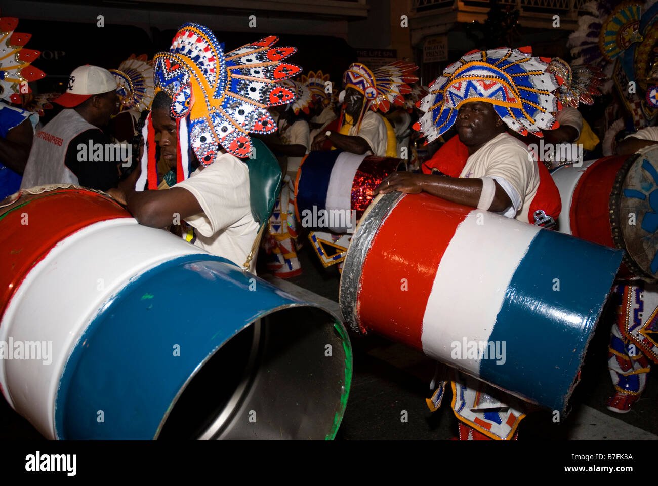 Junkanoo Drummers Boxing Day Parade Nassau Bahamas Stock Photo - Alamy