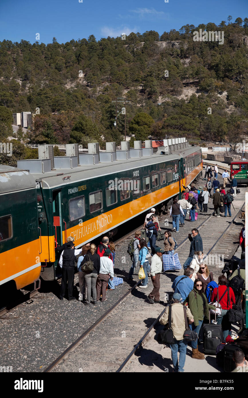 Copper Canyon train trip Chihuahua Mexico Stock Photo - Alamy