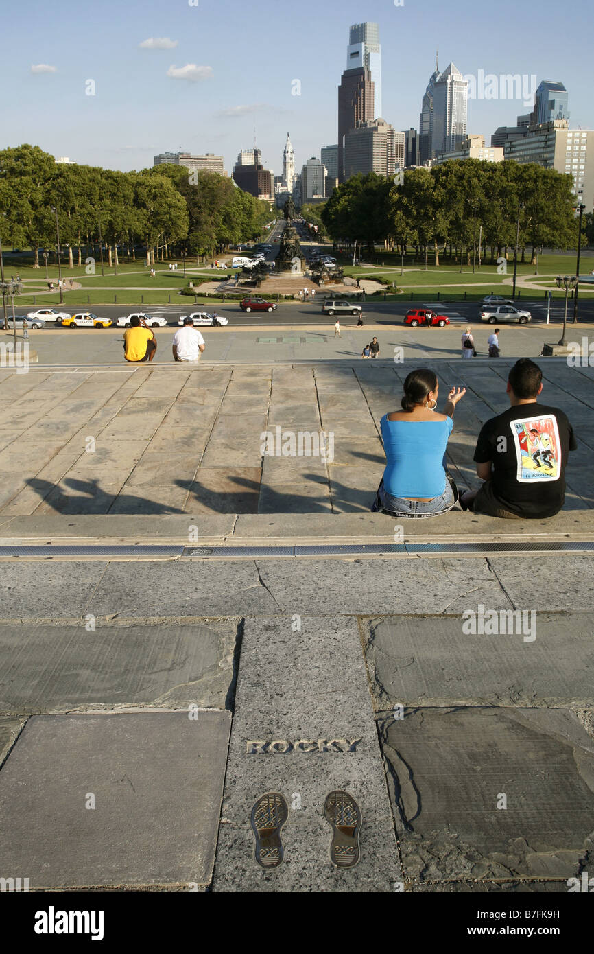 Sylvester Stallone Footprints, The Rocky Steps, Philadelphia ...
