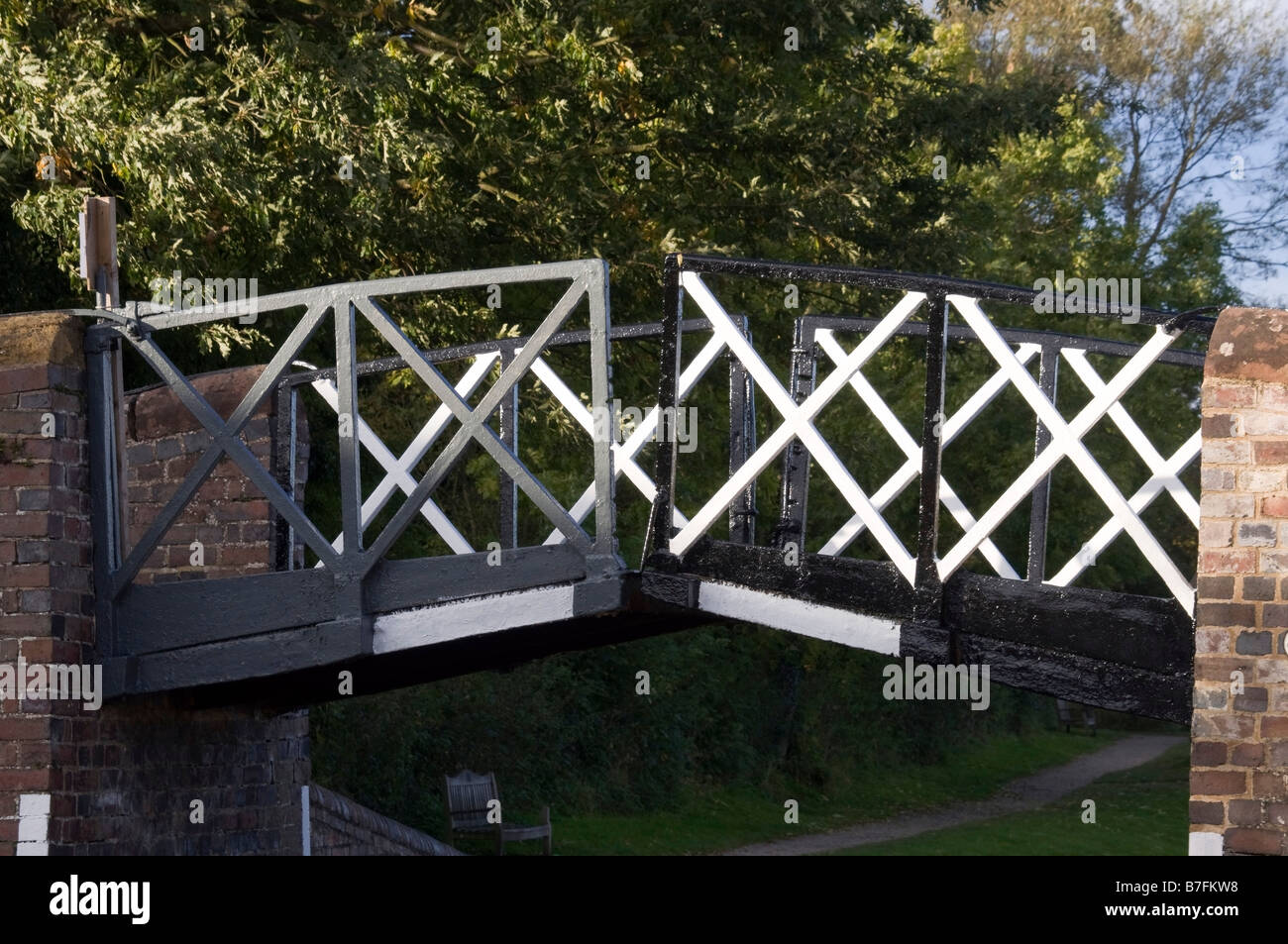 A bridge over a canal Stock Photo - Alamy