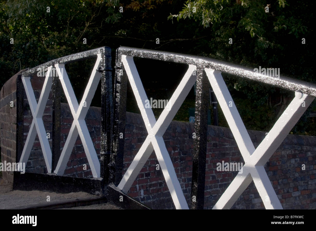 A bridge over a canal Stock Photo - Alamy