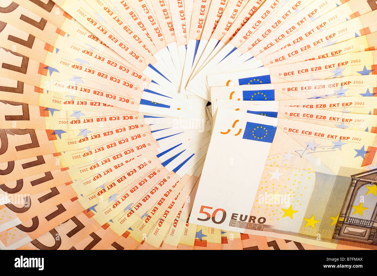 Stock photo of a Fan of 50 Euro Notes Stock Photo - Alamy