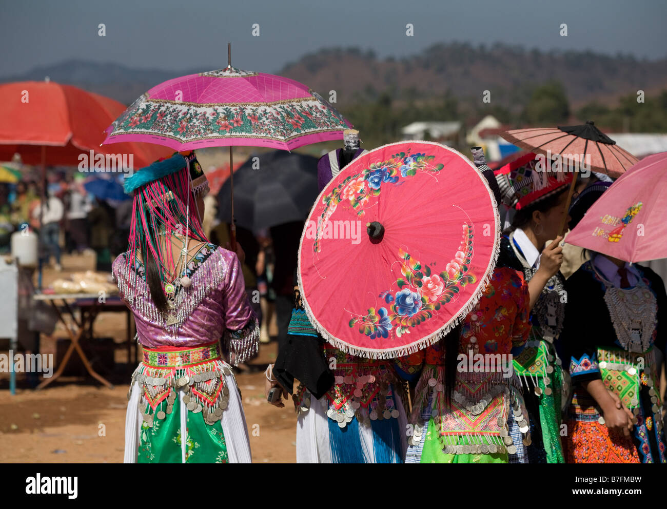 The ball tossing game of the hmong hi-res stock photography and images ...