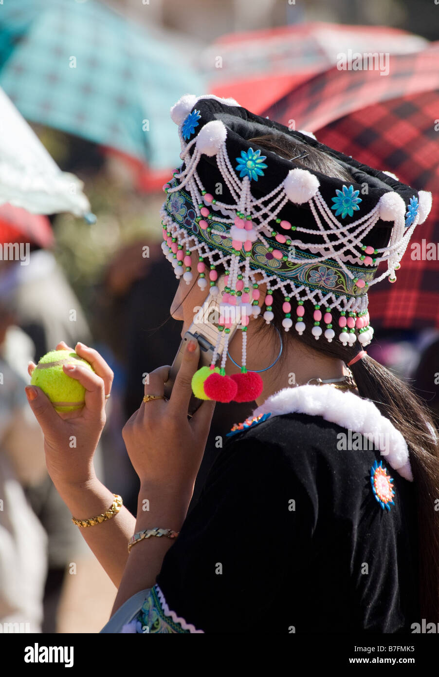 The ball tossing game of the hmong hi-res stock photography and images ...