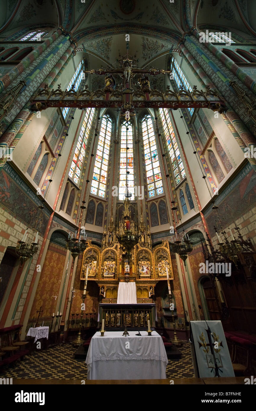 The interior of a catholic church Stock Photo - Alamy