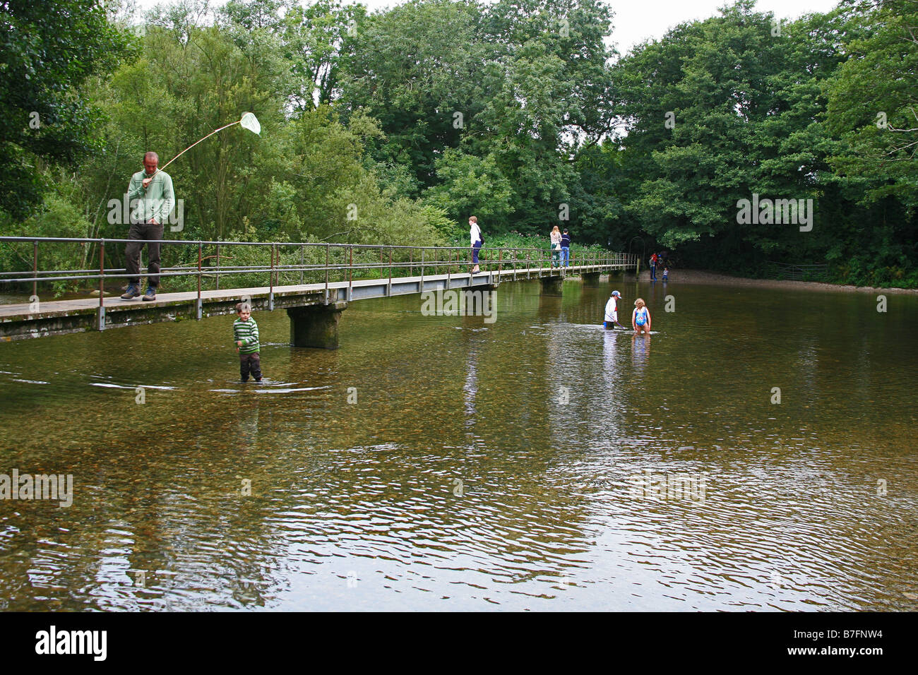 Ford and footbridge across the River Frome - the longest ford in ...