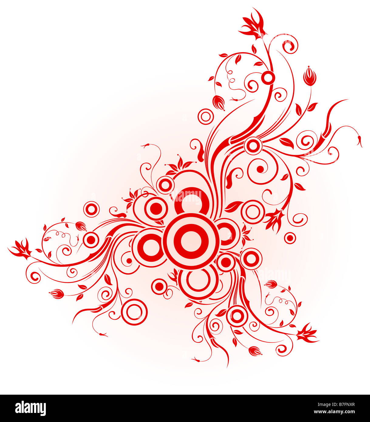 Floral Background with circle Stock Photo - Alamy