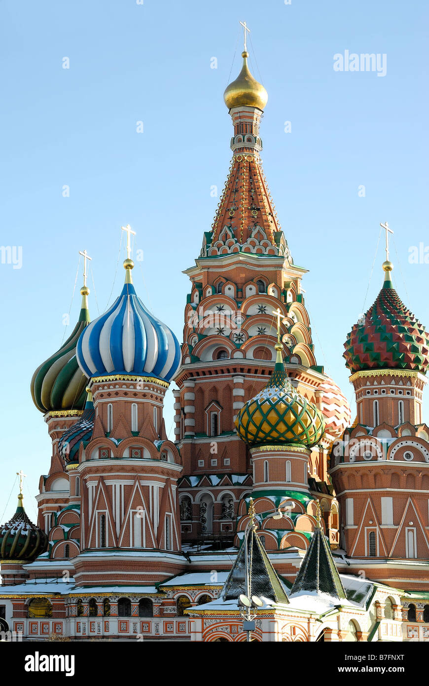 Famous St Basil cathedral Red Square Moscow Russia Stock Photo - Alamy
