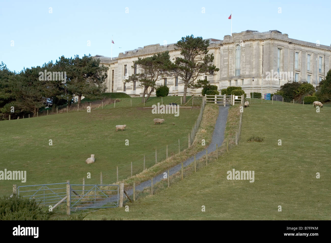 The National Library of Wales Stock Photo - Alamy